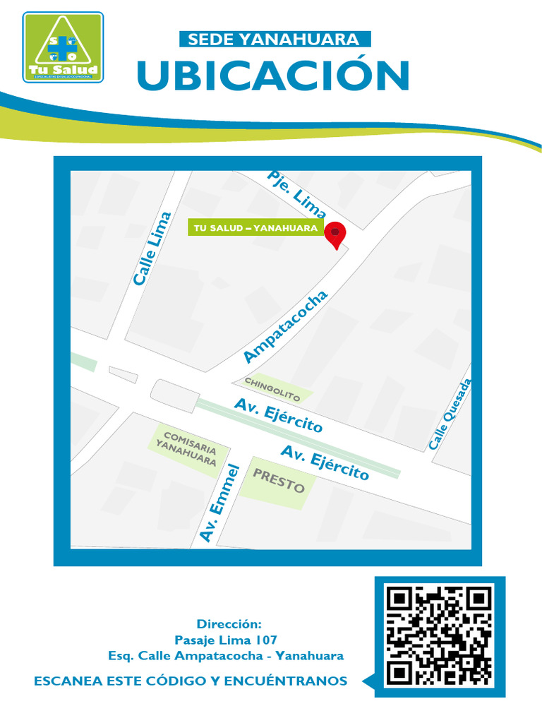 Ubicacion Tu Salud Sac Pasaje Lima - Yanahuara | PDF