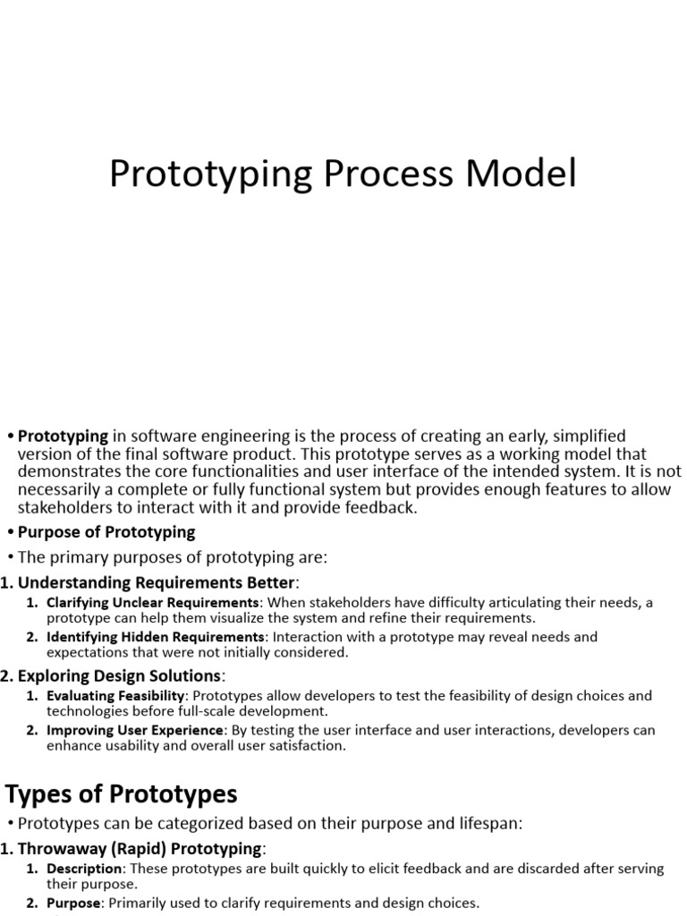 Prototyping Process Model | PDF | Software Prototyping | Usability
