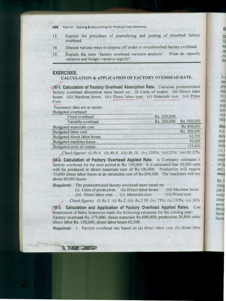 Chapter 10 Exercises | PDF