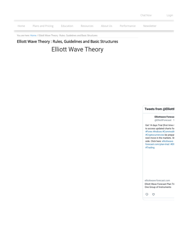 Elliott Wave Theory: Basics & Structures | PDF | Financial Markets