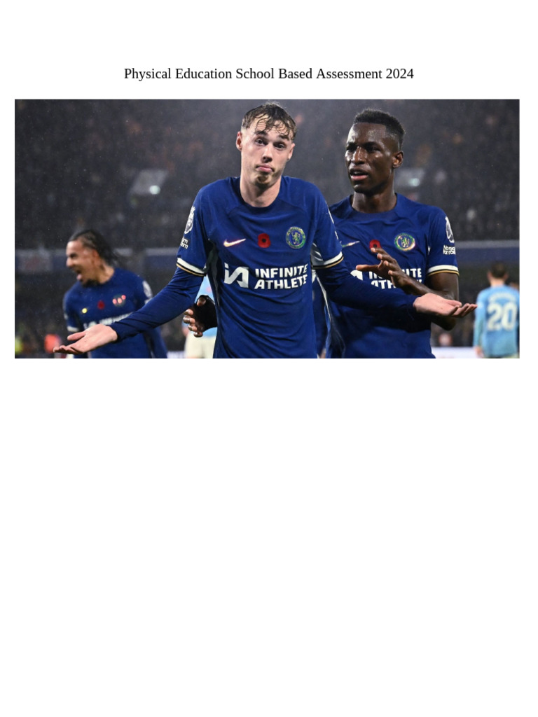 Physical Education School Based Assessment 2024 | PDF