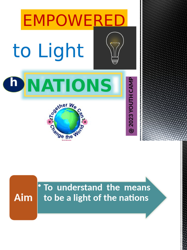 EMPOWERED TO LIGHT THE NATIONS Final | PDF | Jesus | Sin