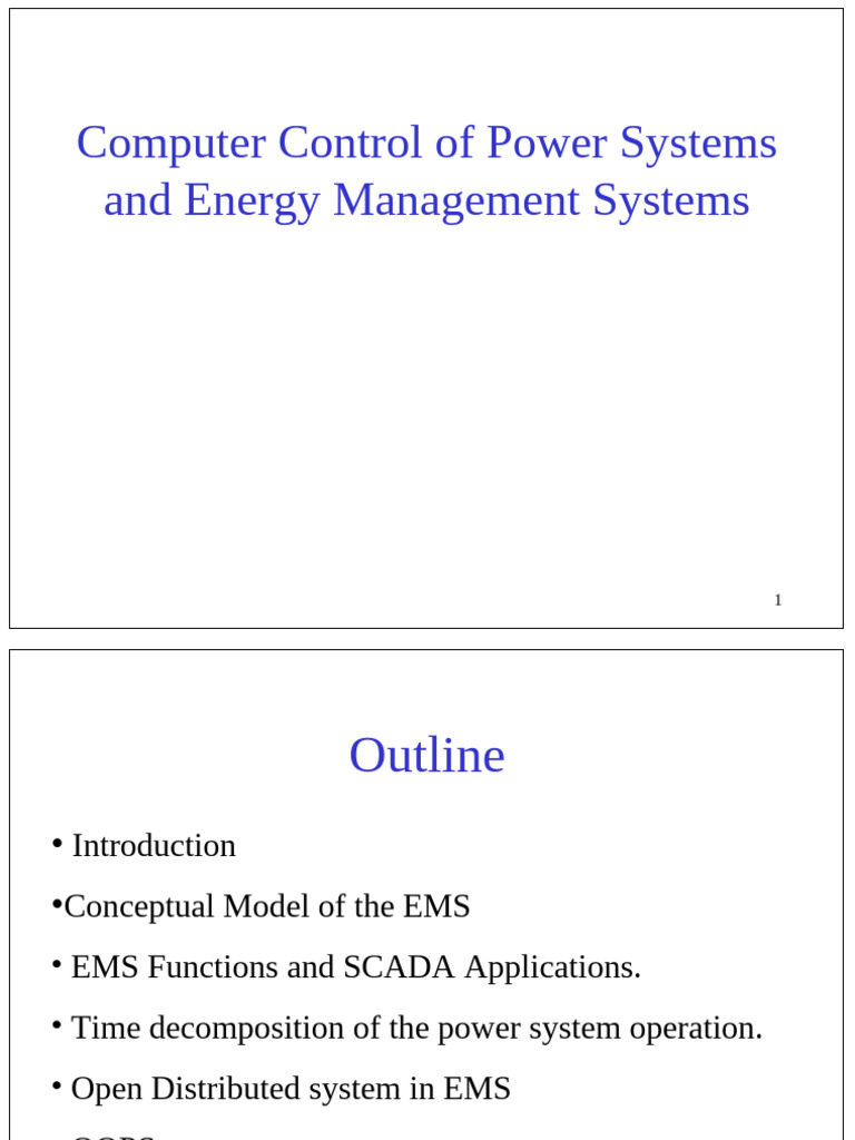 Energy Management Systems Overview | PDF | Electrical Engineering ...