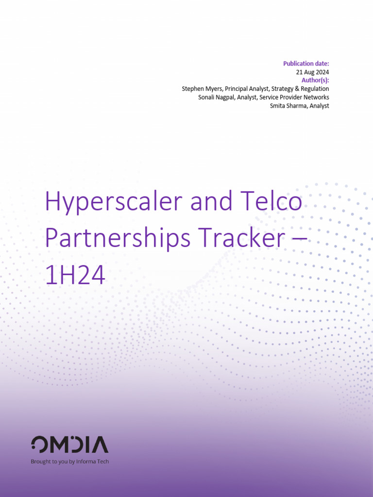 Hyperscaler and Telco Partnerships Tracker 1h24-PDF - Cleaned | PDF ...