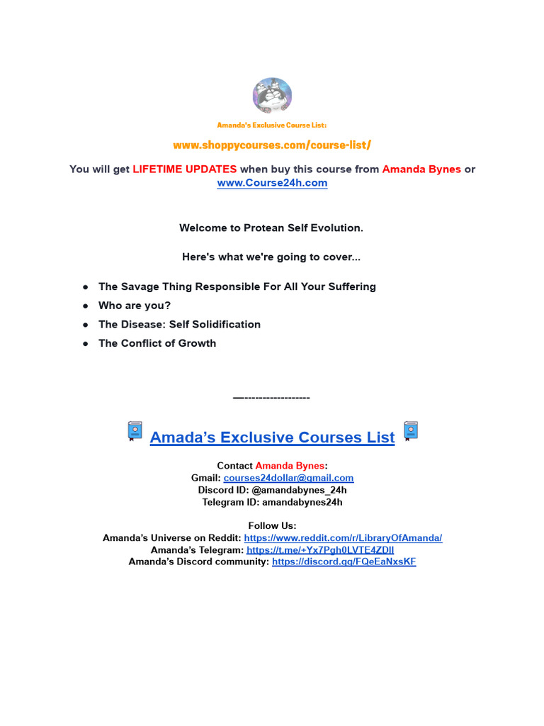 Protean Self Evolution | PDF