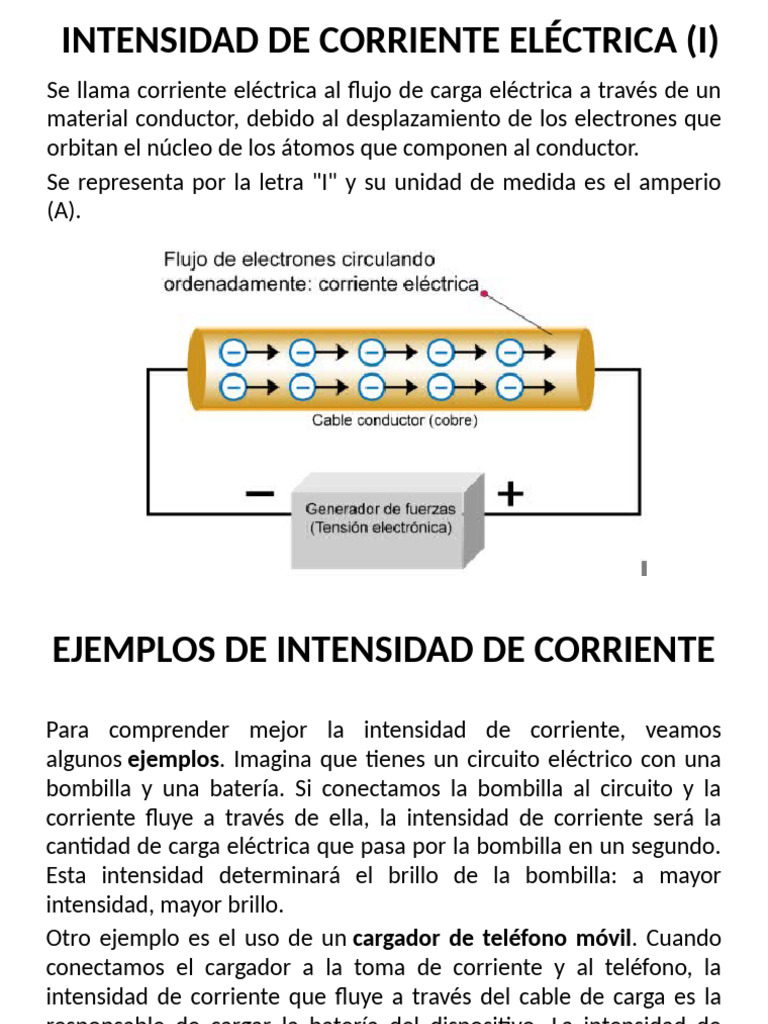 Intensidad de Corriente Electrica | PDF | Corriente eléctrica ...
