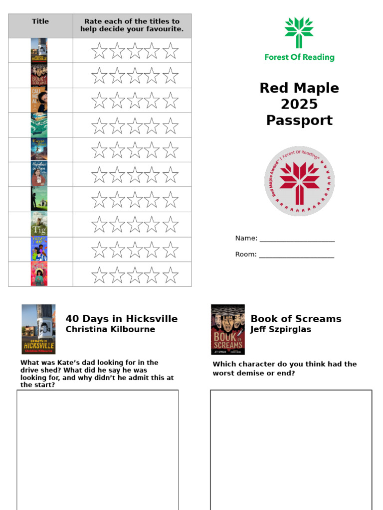 Red Maple Passport 2025 Shared | PDF