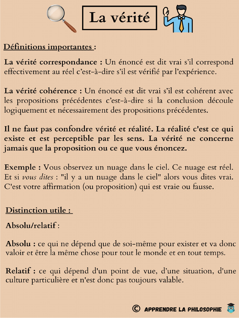 Fiche La Verite | PDF