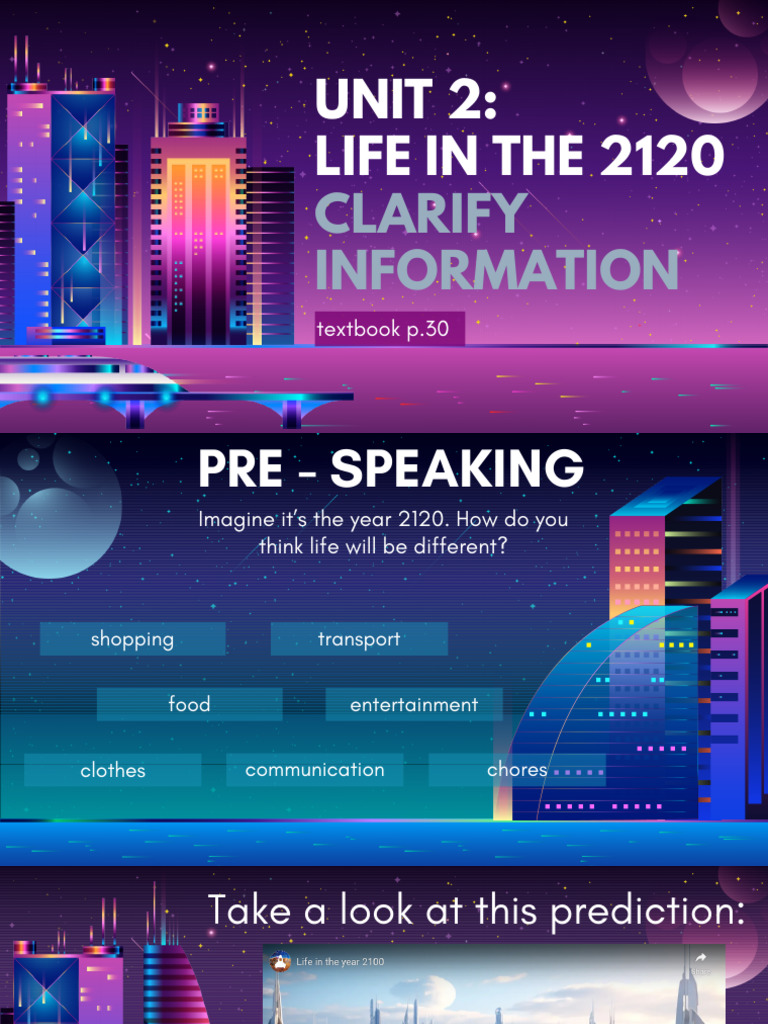Unit 2 Life in The 2120 | PDF
