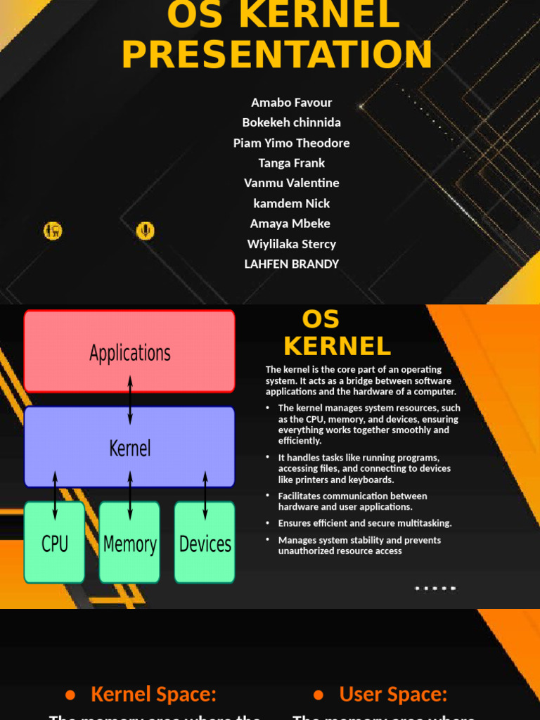 OS Kernel Presentation | PDF | Kernel (Operating System) | Operating System