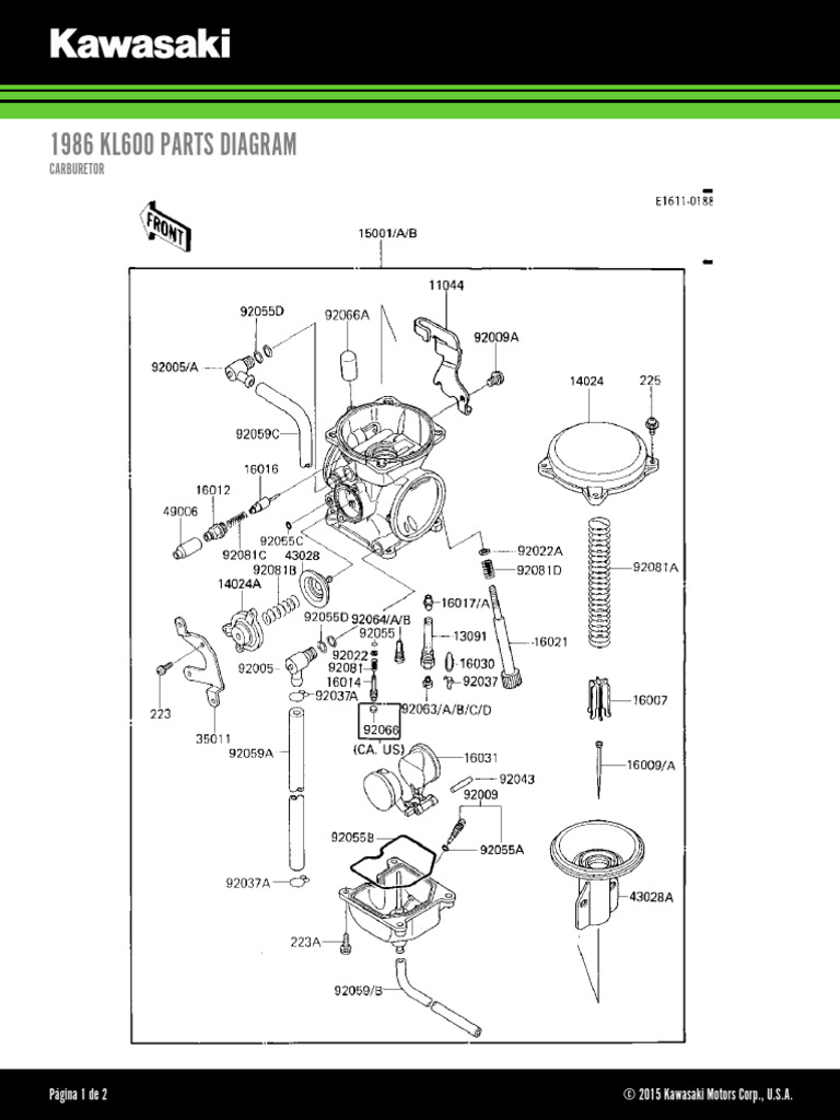 1986 KL600 Carburetor | PDF