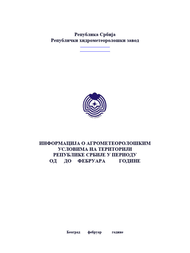 WWW - Hidmet.gov - Rs WWW - Meteoalarm.rs | PDF