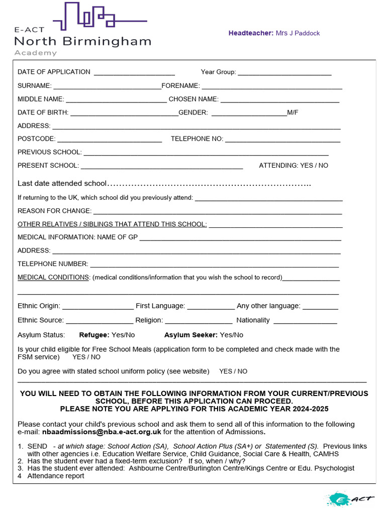 Application Form Admission Request 01.09.23 PDF 1 | PDF | Asylum Seeker | Cultural Globalization