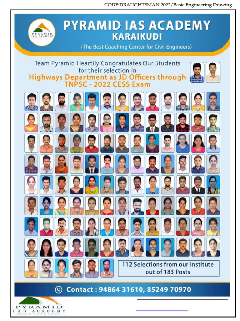 Pyramid Draughtsman Full Notes | PDF | Shape | Technical Drawing