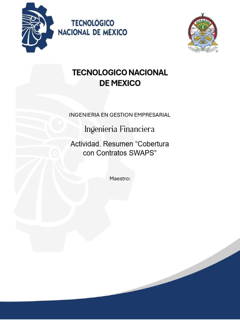 Resumen U5 - Medina May Perla | PDF | Swap (Finanzas) | Interés
