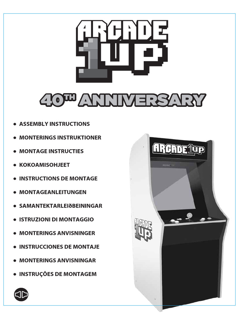 Arcade1Up Pac-Man 40th Assembly Basic Instructions | PDF