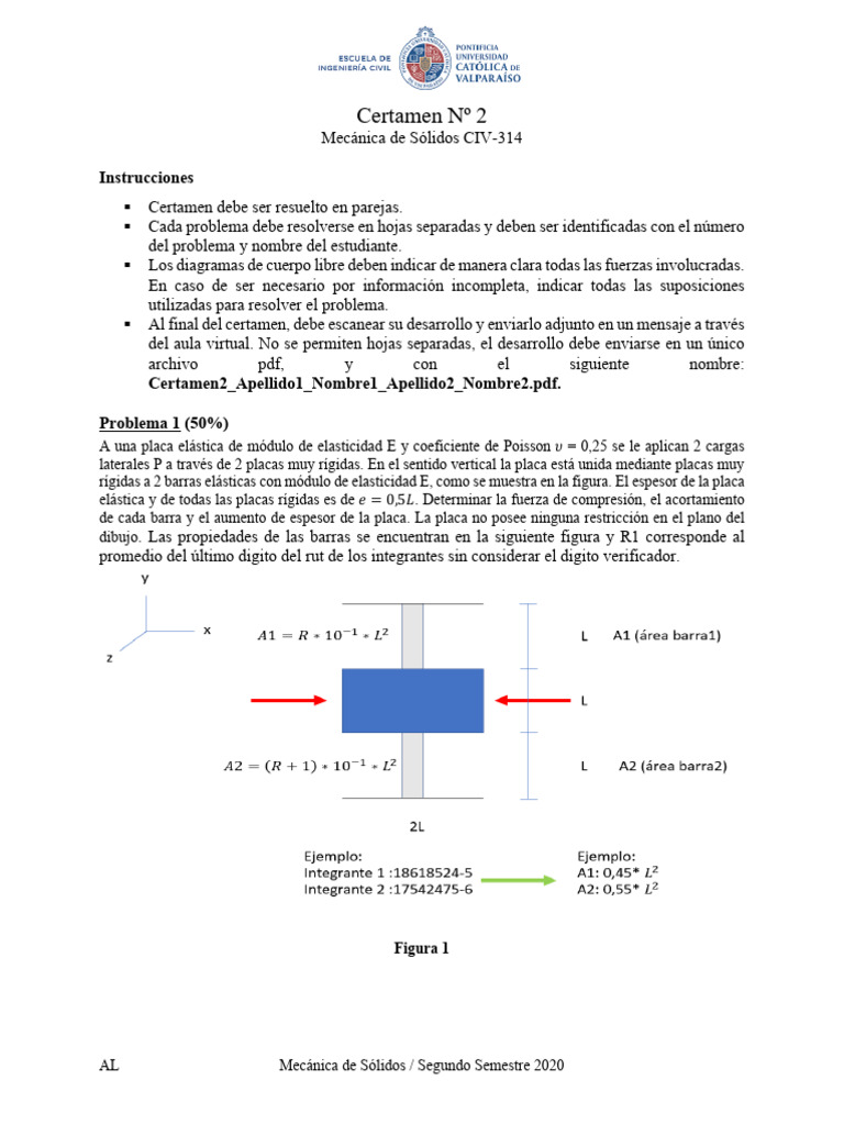 Certamen 2 F | PDF | Ciencia de los Materiales | Ciencias fisicas