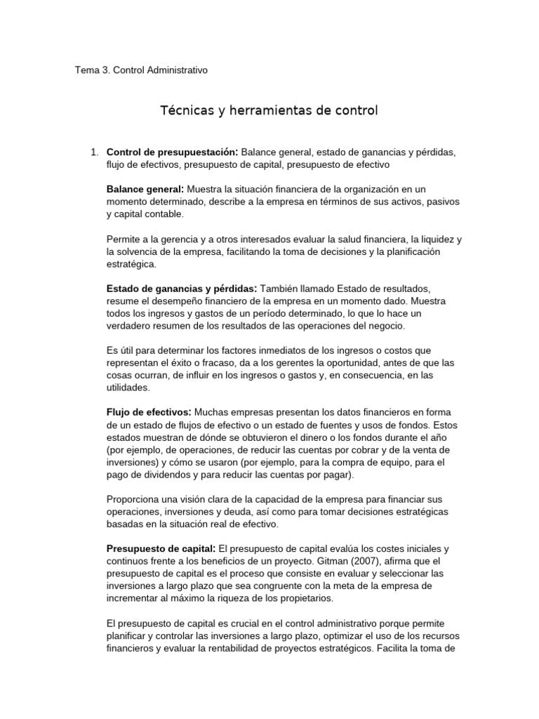 Tema 3 Control Adm | PDF | Presupuesto | Auditoría