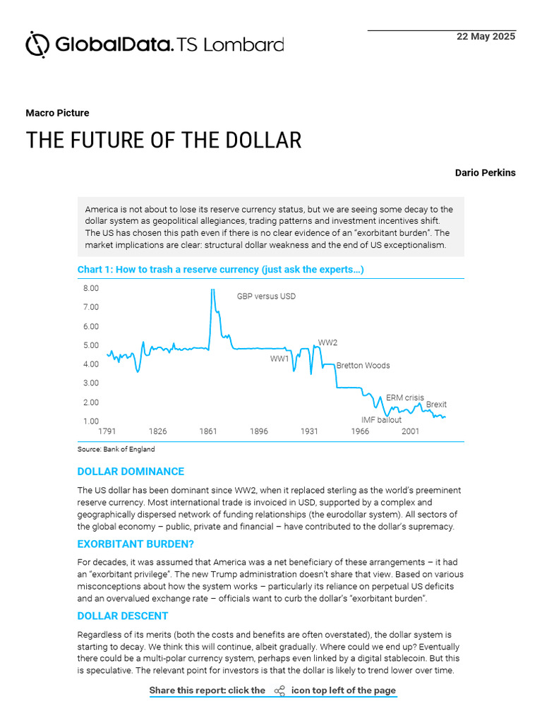 Future Trends of Dollar Dominance | PDF | United States Dollar ...
