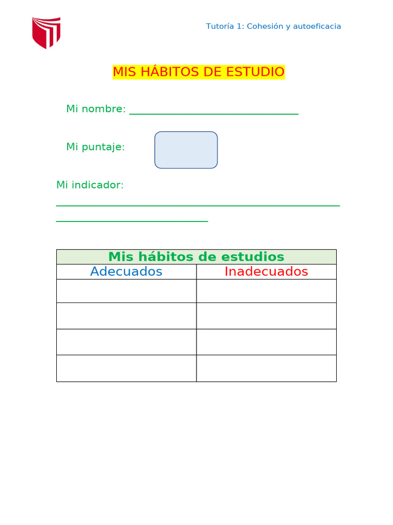 Mis Hábitos de Estudio Sesión 7 | PDF