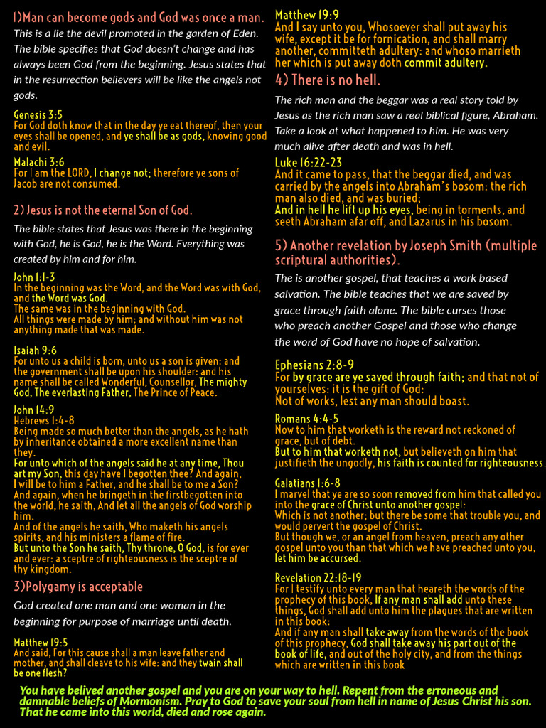 Mormons Back A5 | PDF
