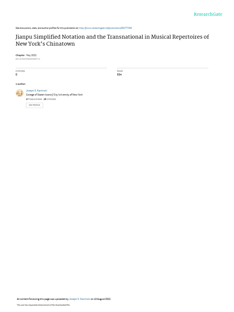 JianpuSimplifiedNotation RoutledgeCNV | PDF | Musical Notation | Musicology