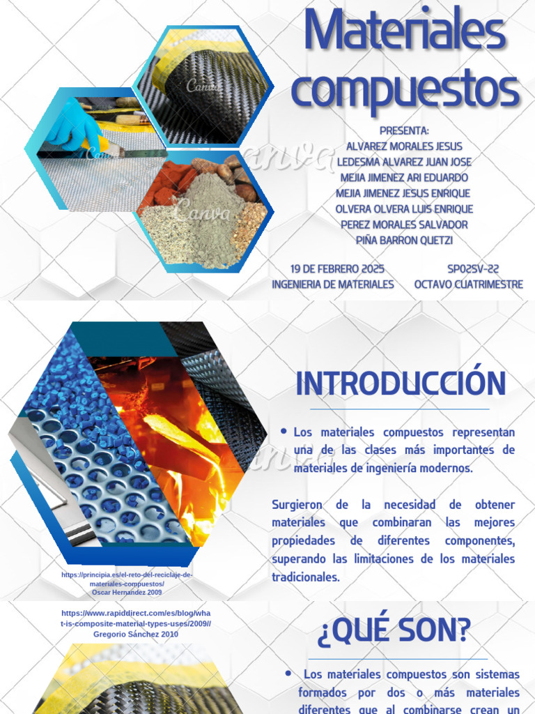 Materiales Compuestos | PDF | Material compuesto | Física Aplicada e Interdisciplinaria