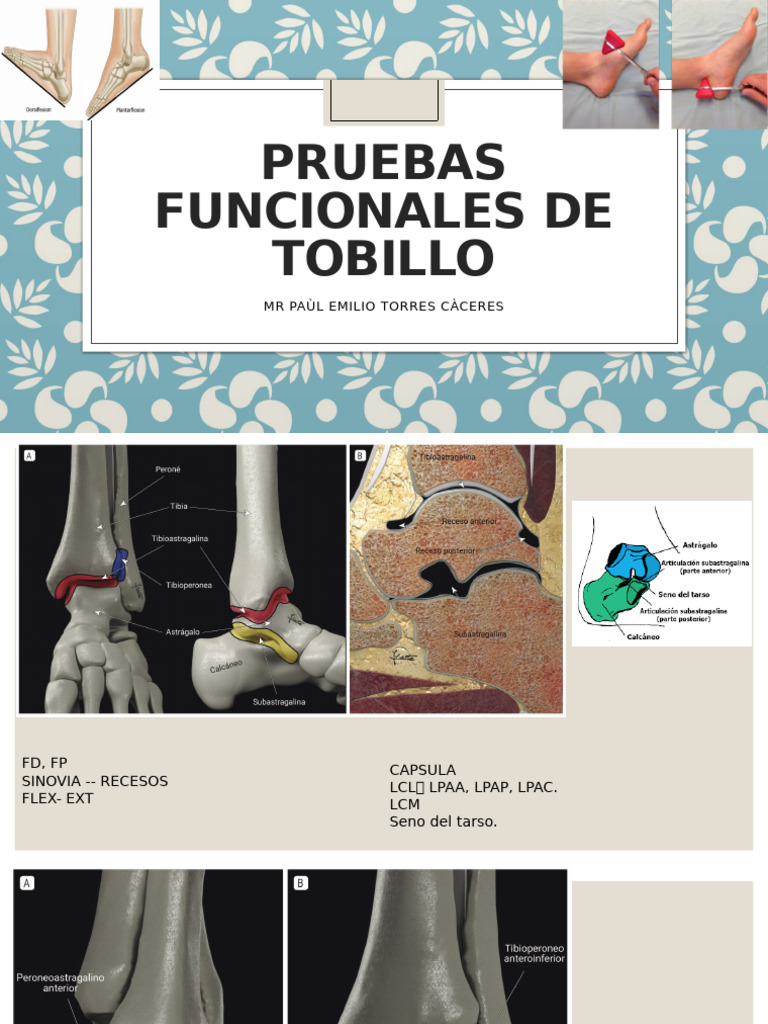 Prueba Funcional Tobillo | PDF | Sistema musculoesquelético | Enfermedades y trastornos