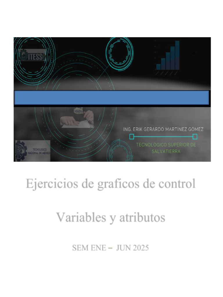 Ejercicios Graficos de Control | PDF | Ingeniería Industrial | Ingeniería