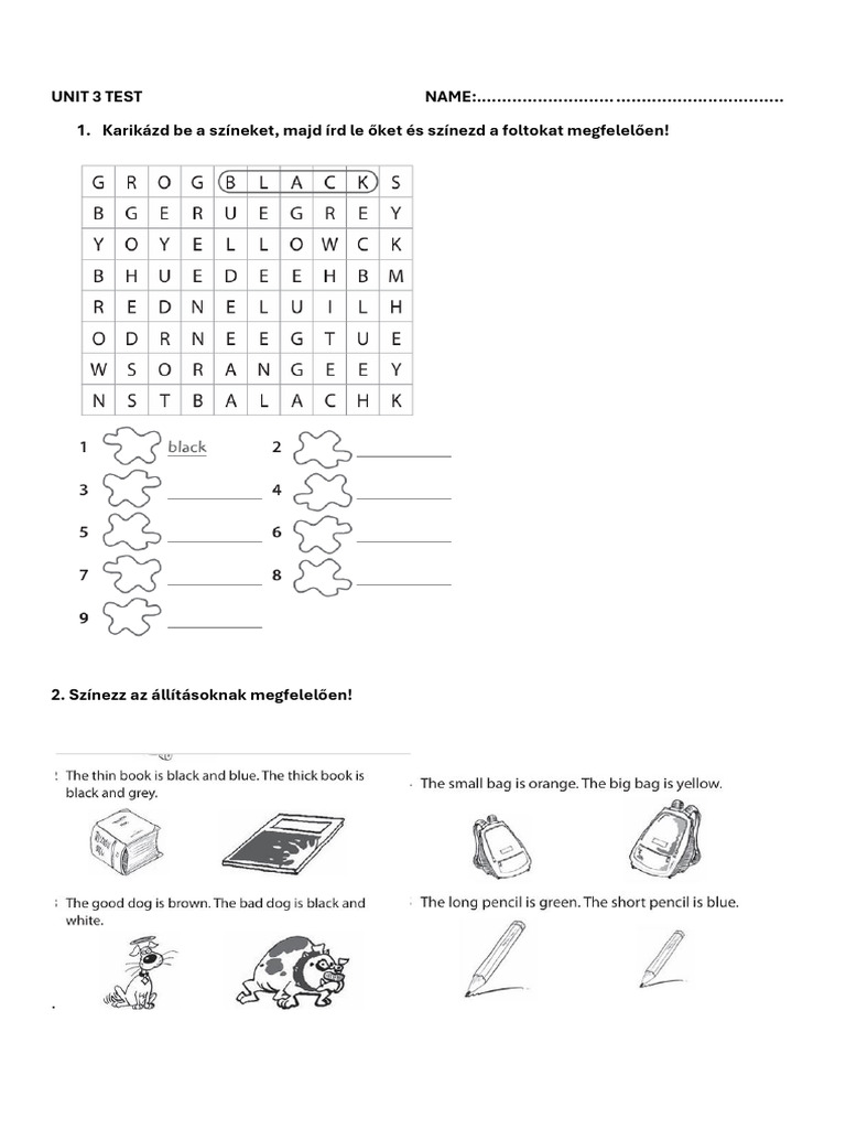 4-Es Angol TZ Unit 3 | PDF