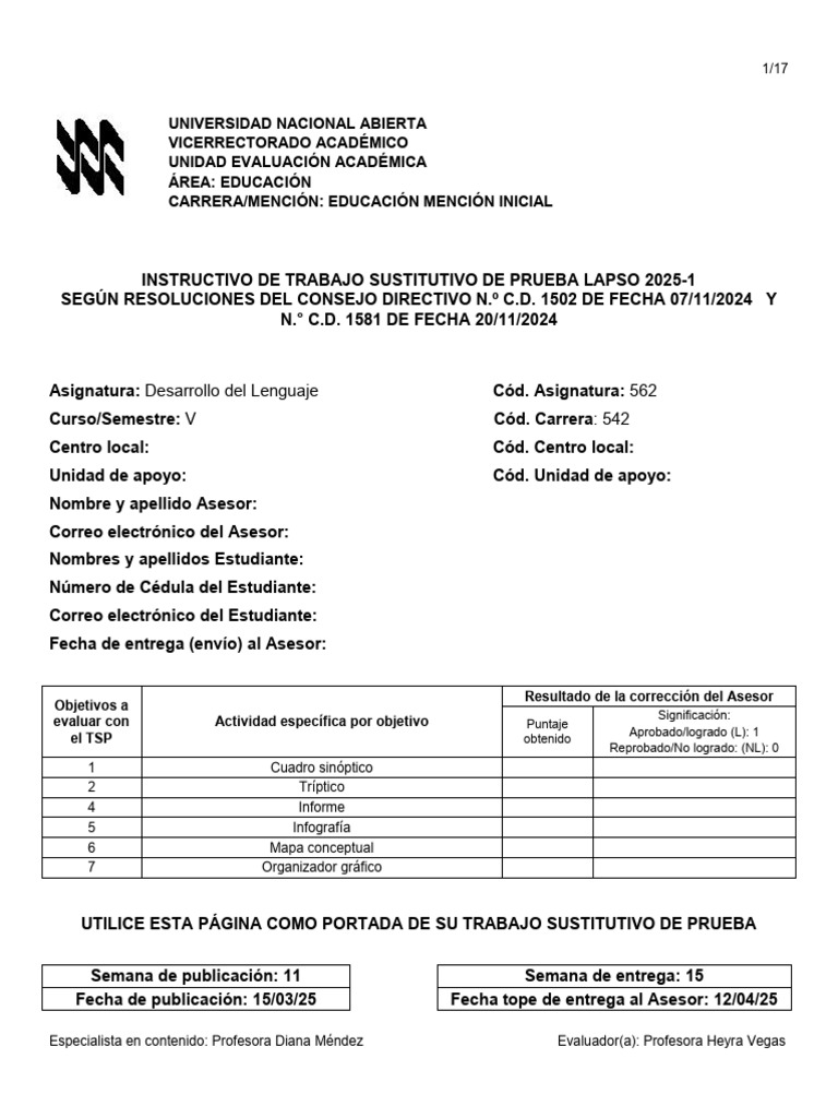562 TSP 2025-1 | PDF | Evaluación | Infografia