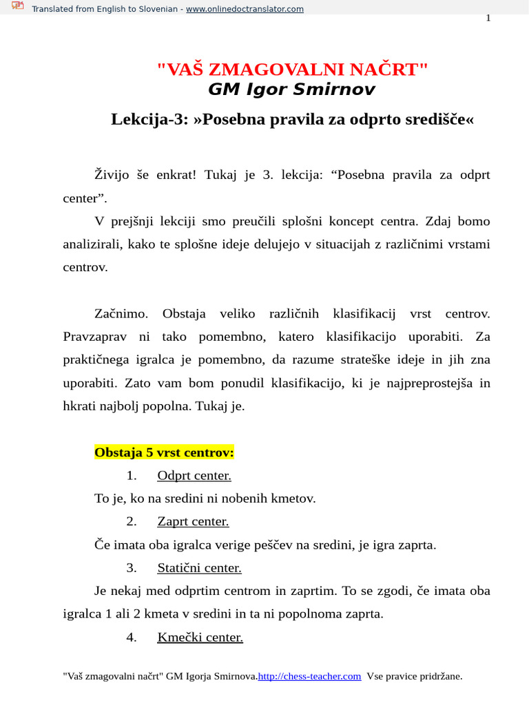 Your Winning Plan - L3.en - SL | PDF