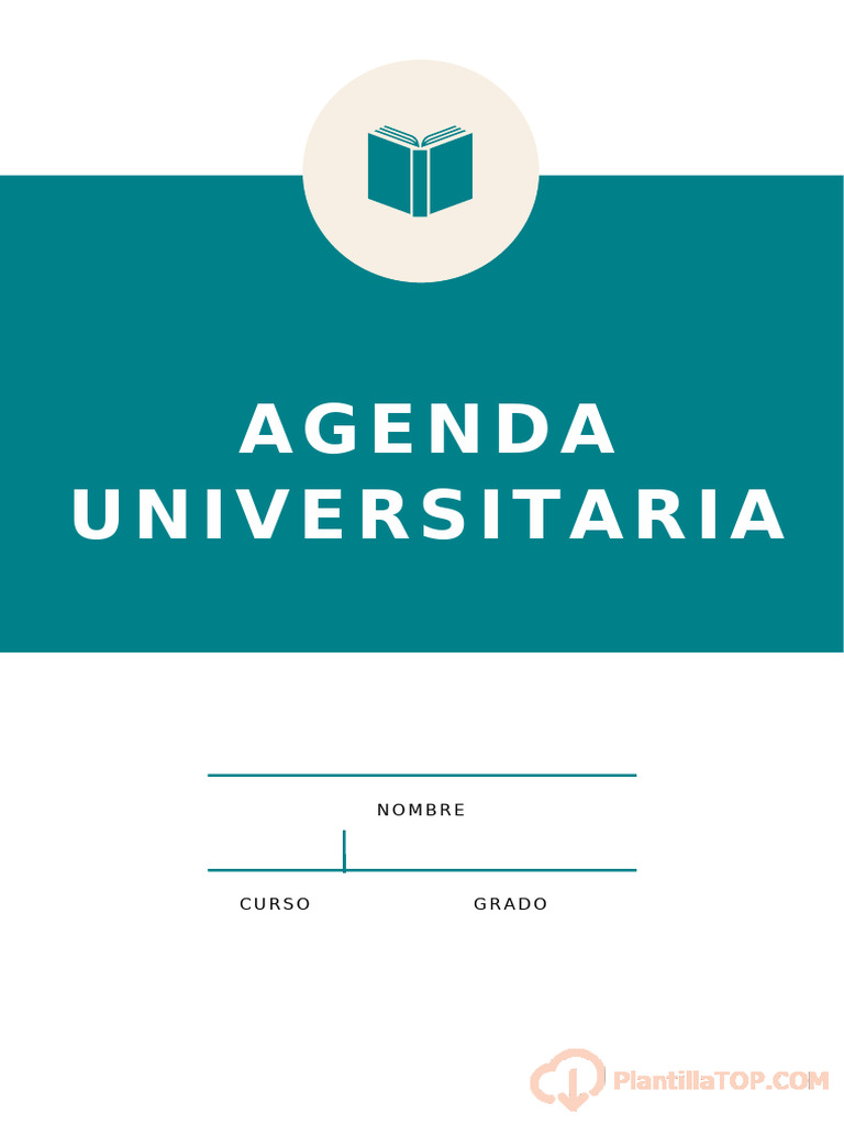 Agenda Universitaria de Objetivos para Imprimir | PDF | Maestros | Enseñando