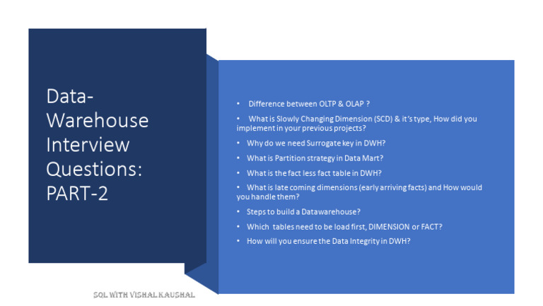 DWH Interview Questions | PDF