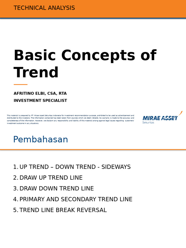 Trendline Analysis | PDF