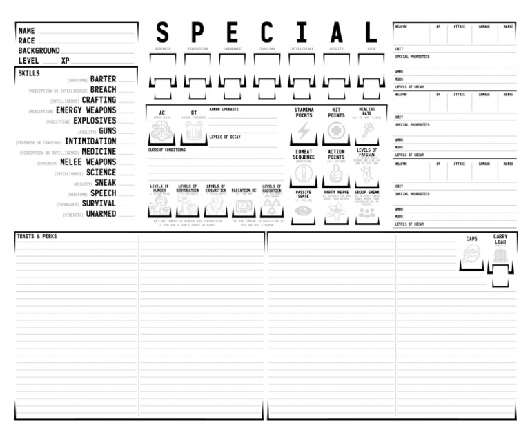 Intelligent Deathclaw Abilities and Stats | PDF | Role Playing Games