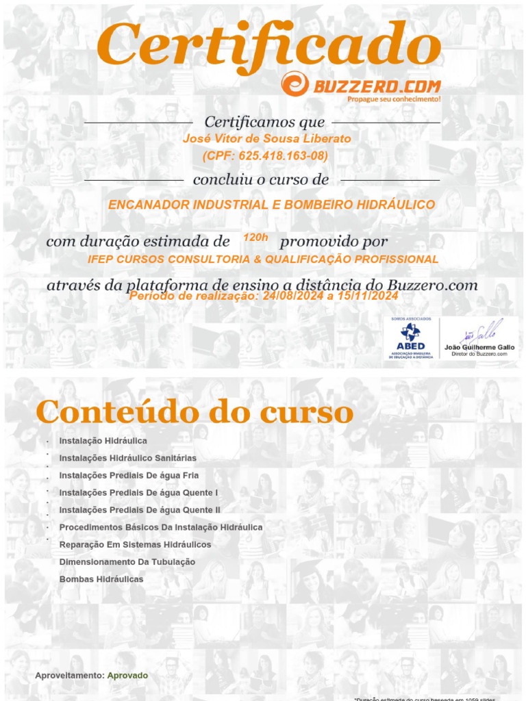 Certificado Buzzerd | PDF