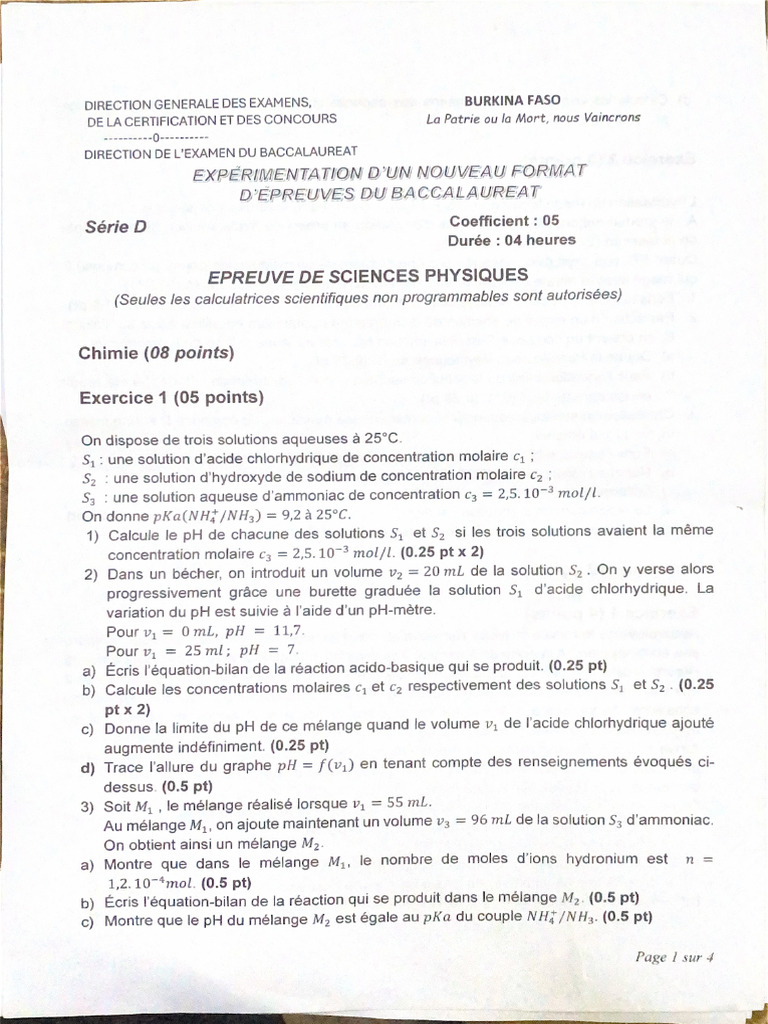 Exemple de BAC APC | PDF