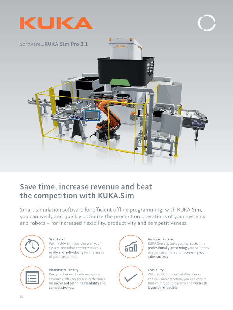 KUKA.Sim Pro 3.1: Optimize Robot Systems | PDF | Computer Aided Design | Simulation