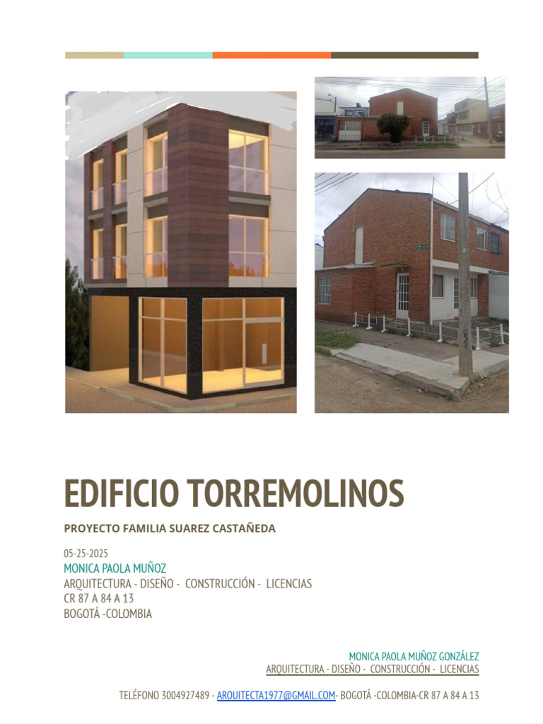 Propuesta EDIFICIO TORREMOLINOS (1) | PDF | Arquitecto | Bogotá