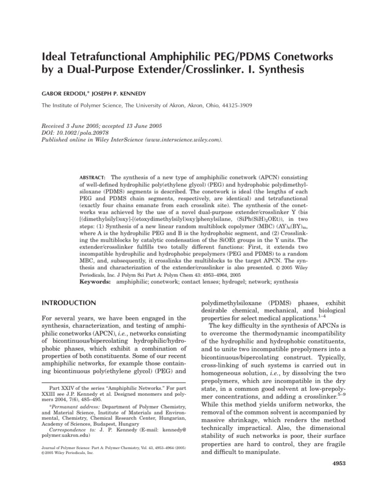 Erdodi 2005 Ideal Tetrafunctional Amphiphilic | PDF | Organic Synthesis ...
