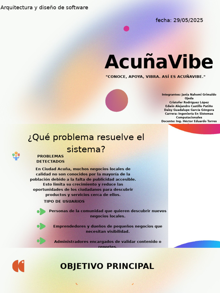 Presentación de Software | PDF | Escalabilidad | La seguridad informática