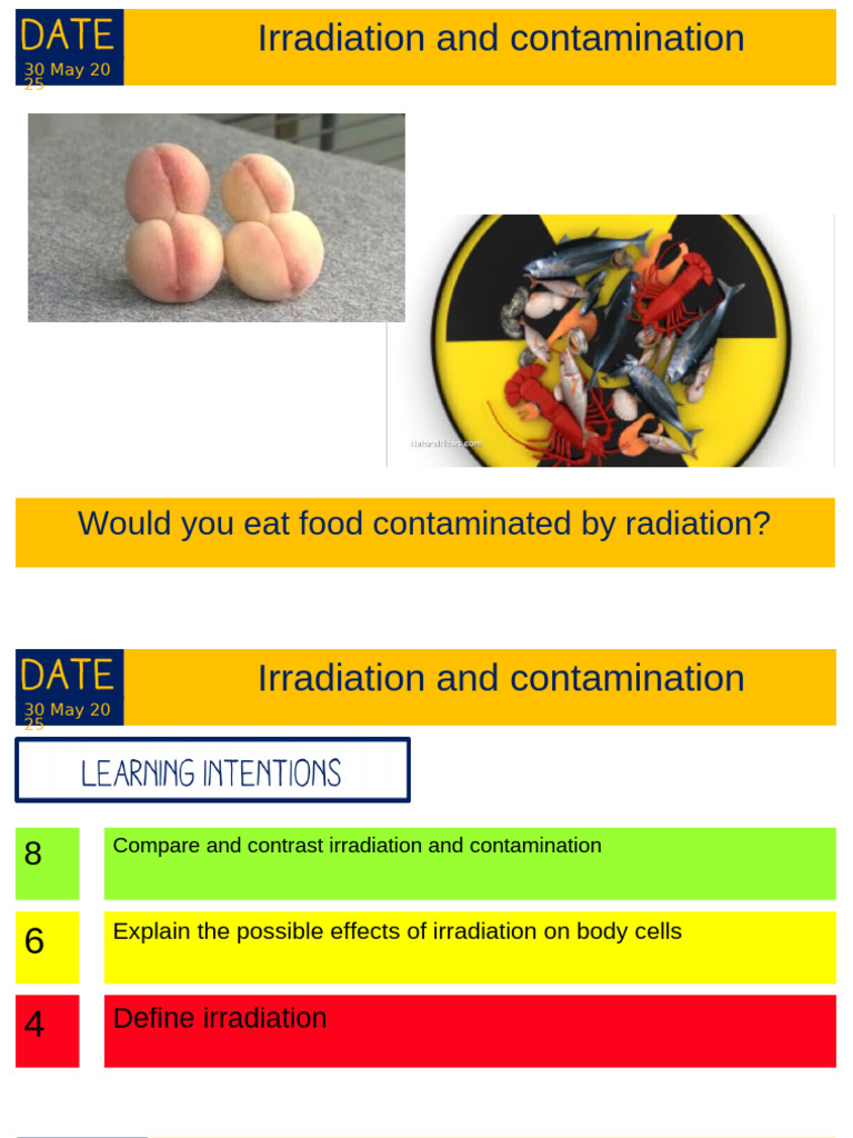 Irradiation and Contamination | PDF | Ionizing Radiation | Radioactive ...
