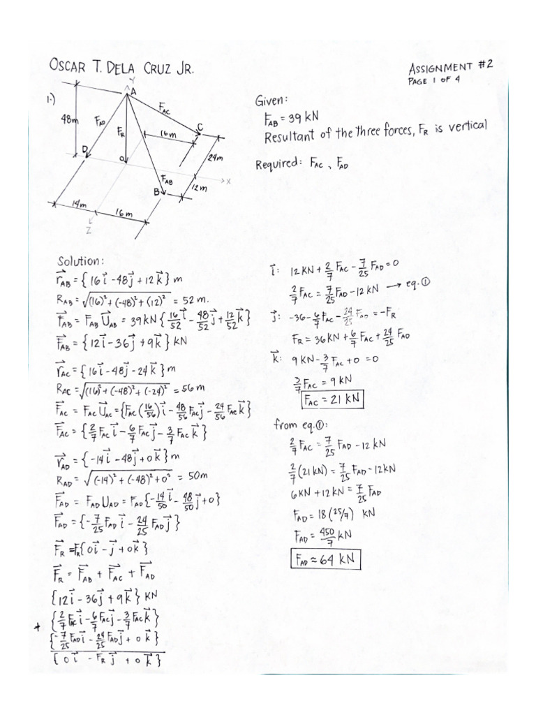 CIVE191 2024W-Assignment2 Solution | PDF