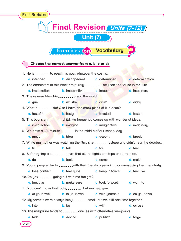 Book Revision 2 sec (t.2 2025-2026) (1) | PDF | Human Nose