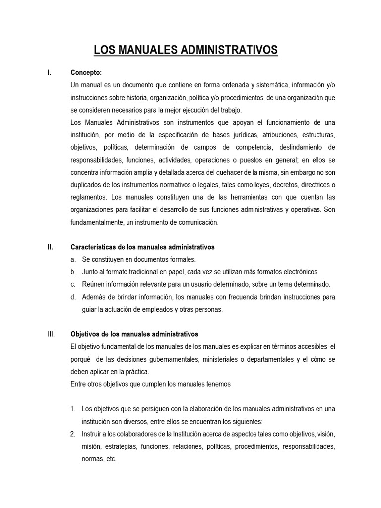 Manuales Administrativos: Guía Completa | PDF | Contabilidad | Información