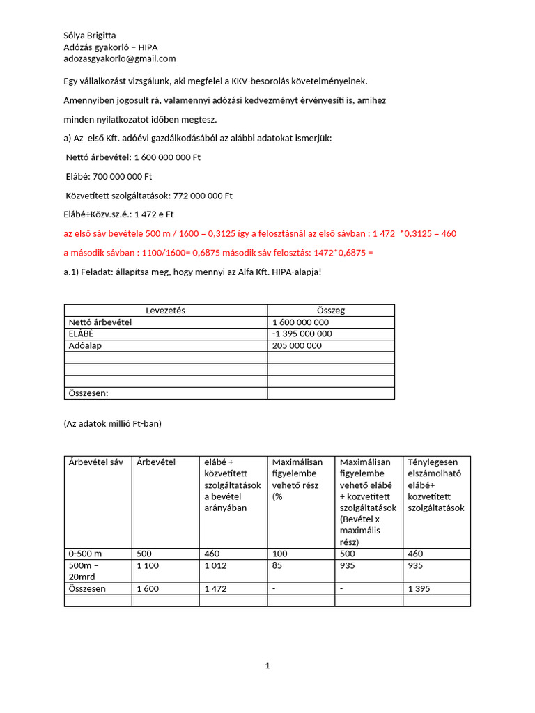 HIPA Sávozós Gyakorló | PDF