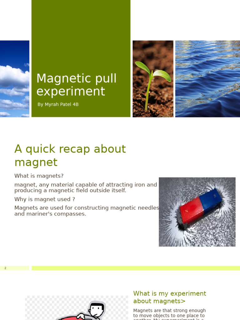 Magnetic Pull Experiment | PDF