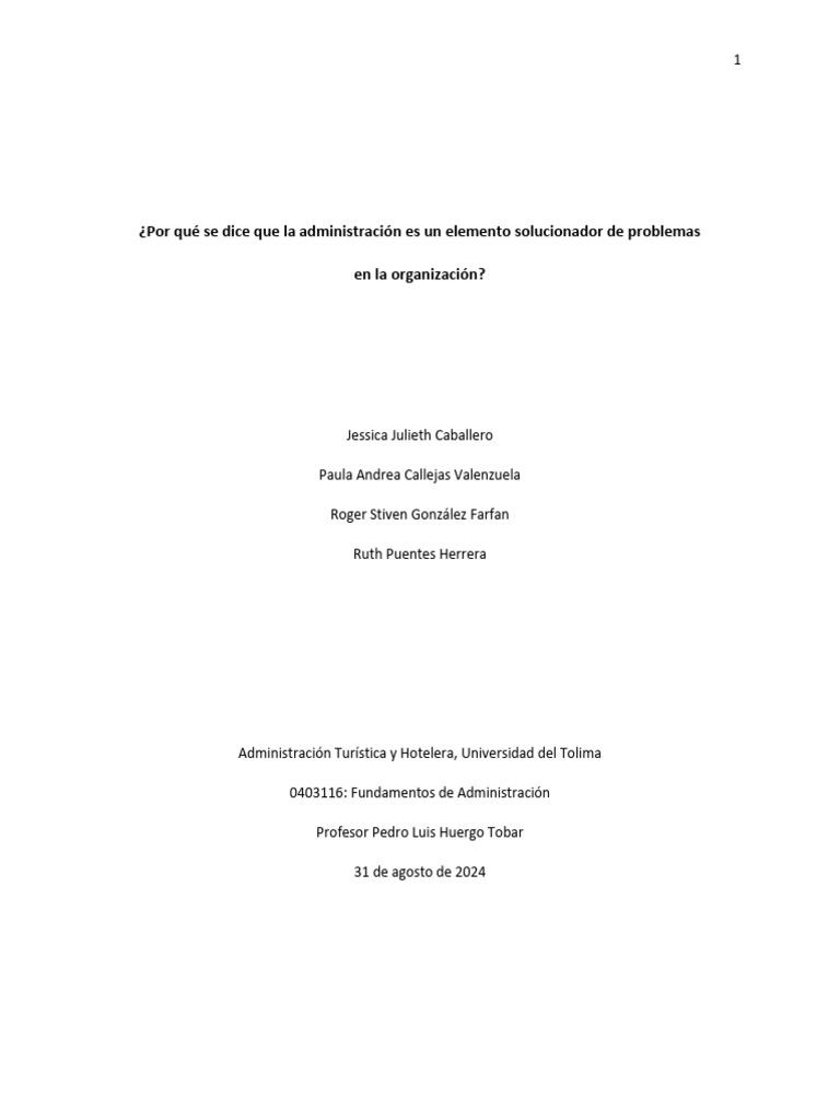 Fund - Admon Ensayo Unidad 2 | PDF | Business