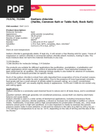 Sodium Chloride Conductivity Standards | PDF | Sodium Chloride | Chemistry